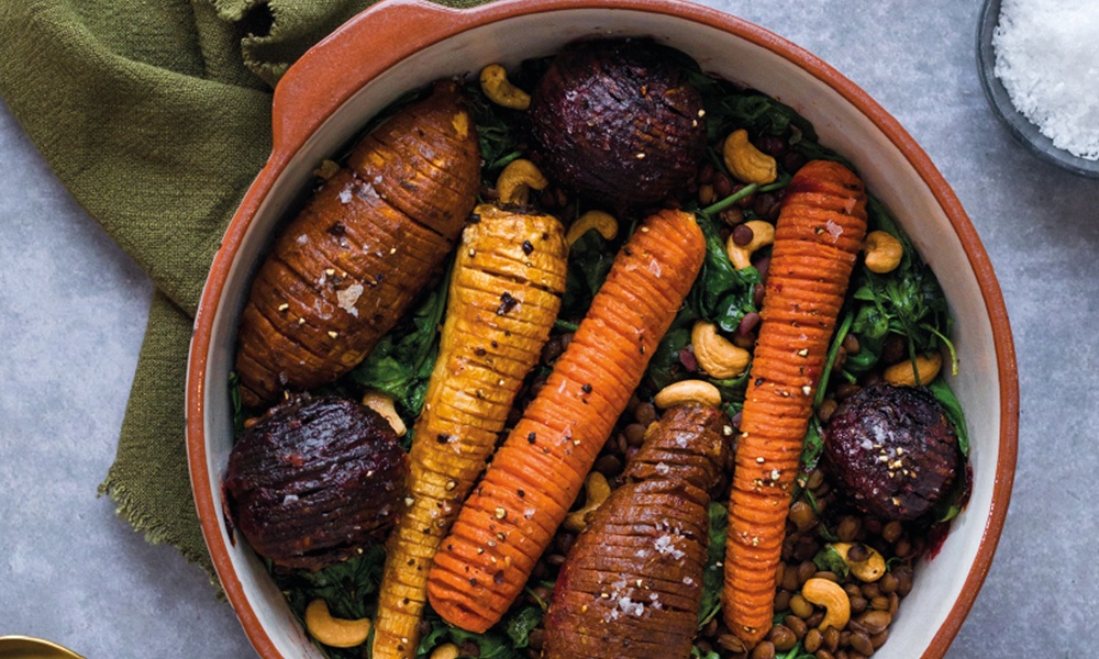 Recipe: Hasselback Miso Roast Vegetables with Lentils - Latest News and ...