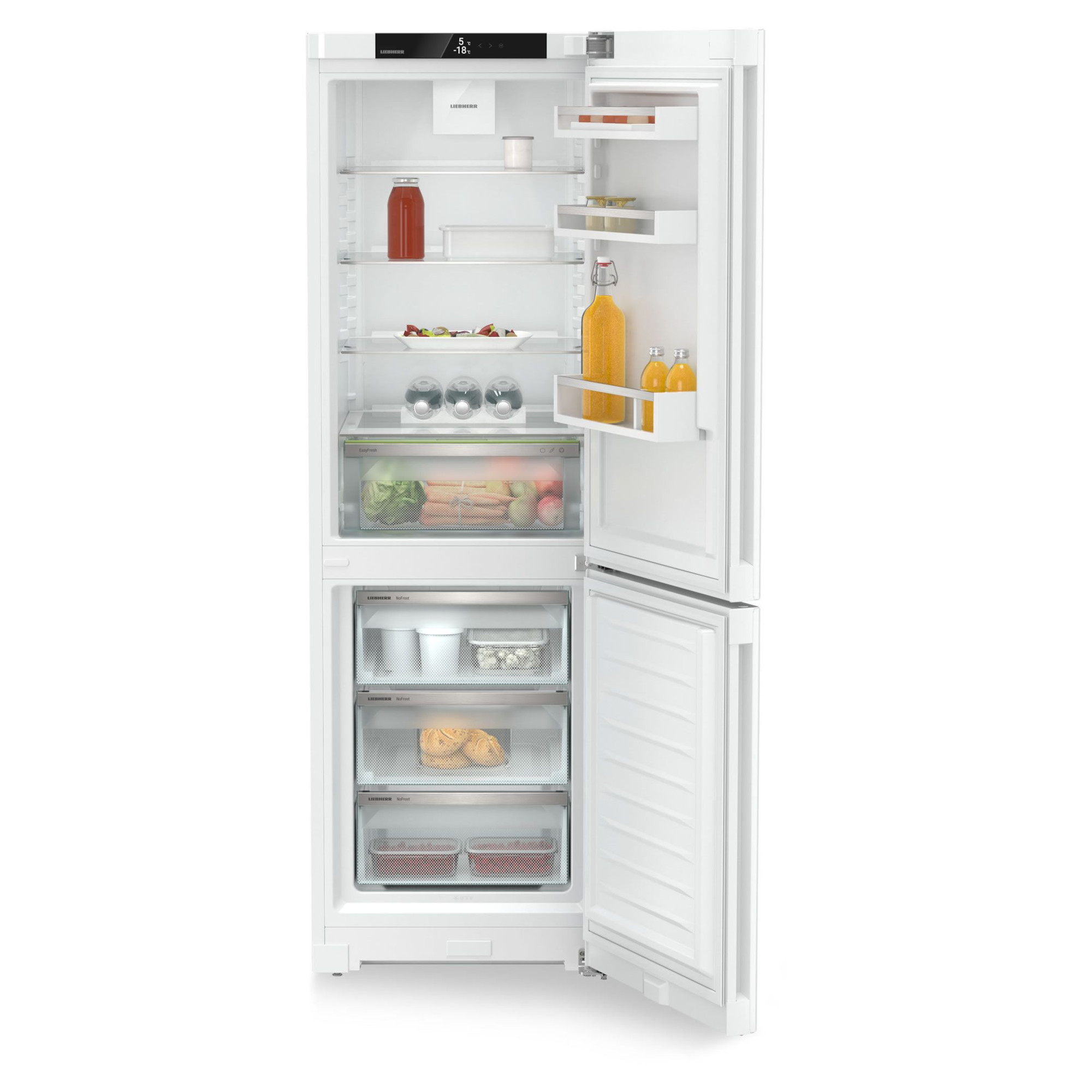 Liebherr CND5203 330L No Frost Freestanding Fridge Freezer | Hughes