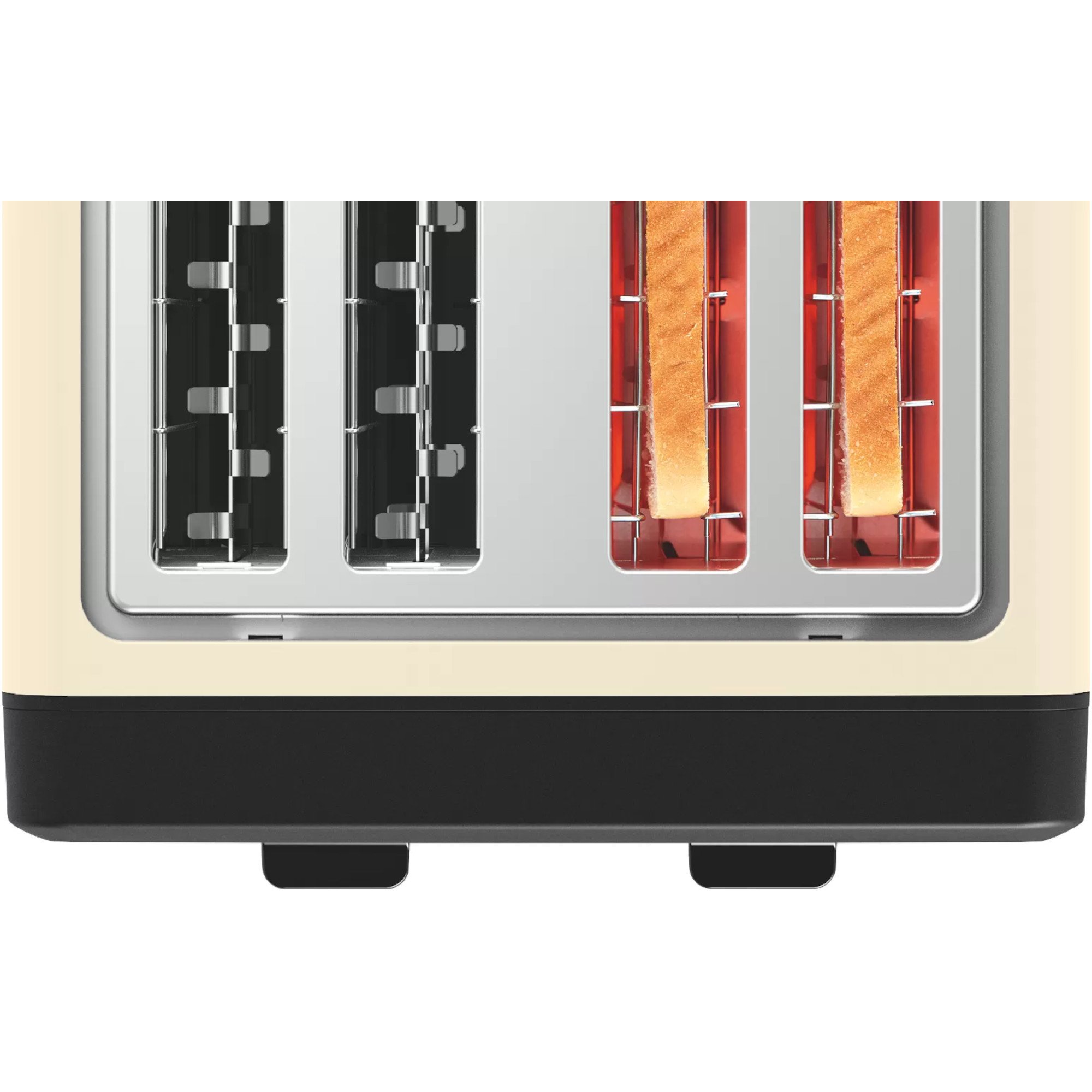 Bosch TAT4P447GB DesignLine 4 Slice Toaster - Cream | Hughes