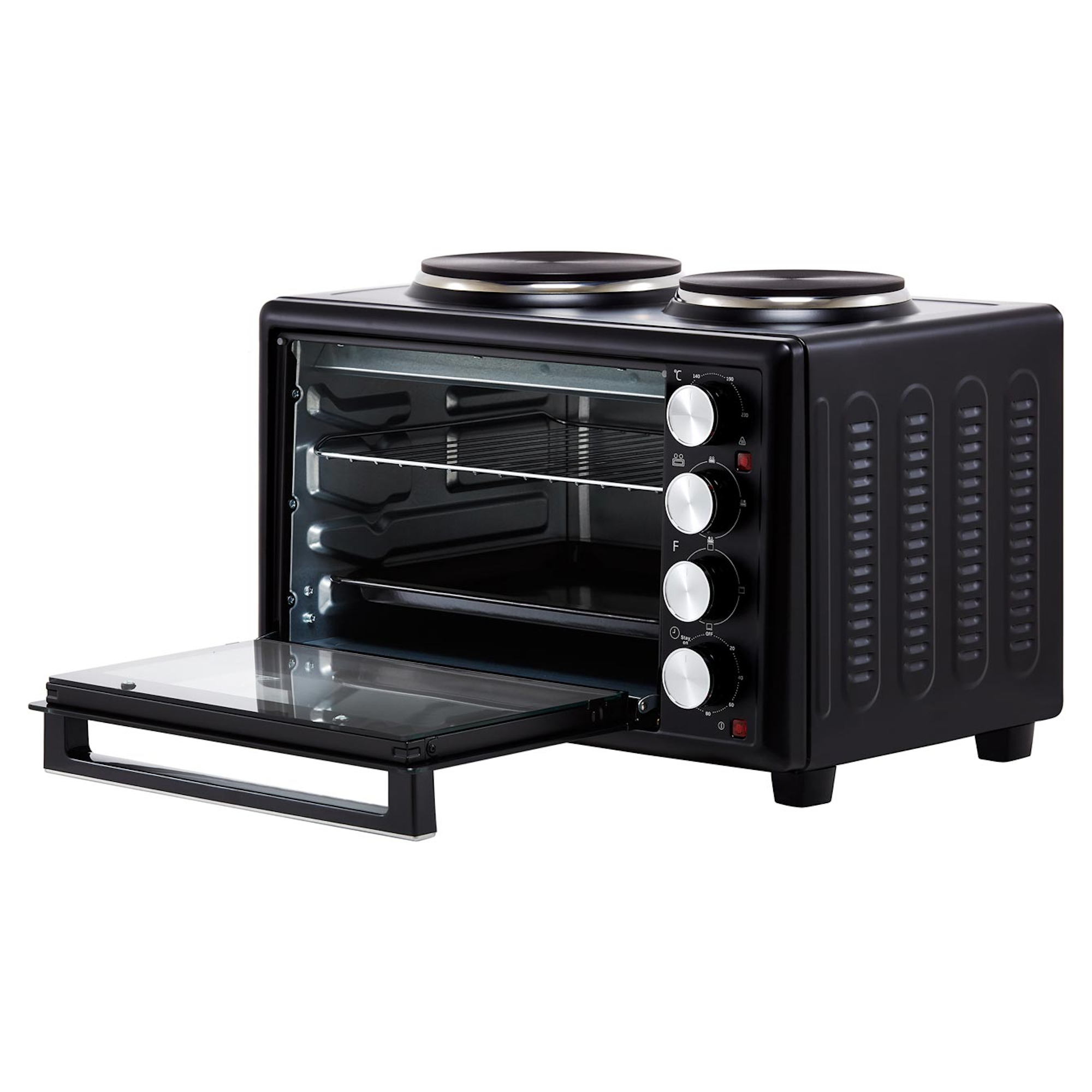 Mini Oven With Hot Plate Msh28B Black at Dennis Harrison blog