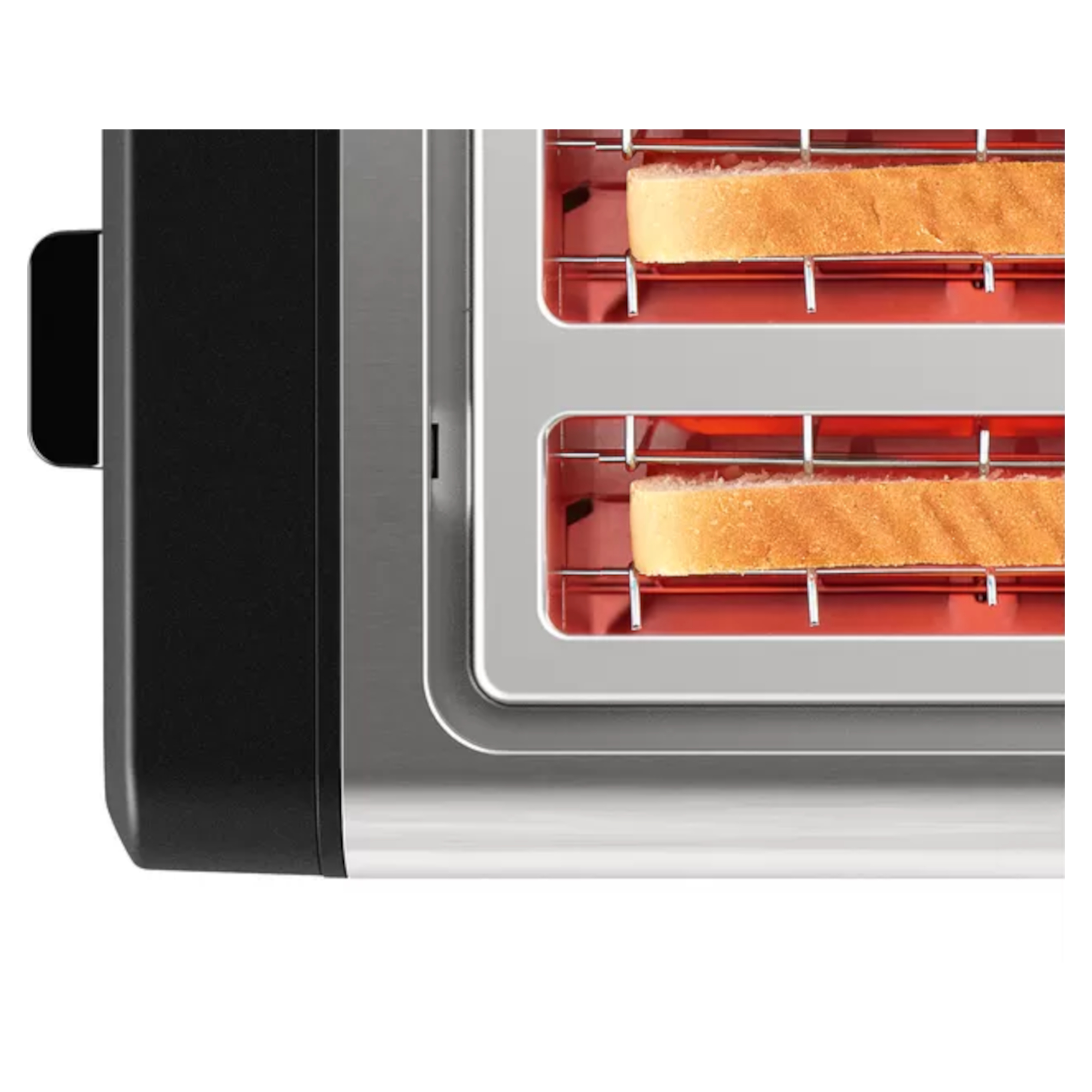 Bosch TAT4P440GB DesignLine 4 Slice Toaster - Stainless Steel | Hughes